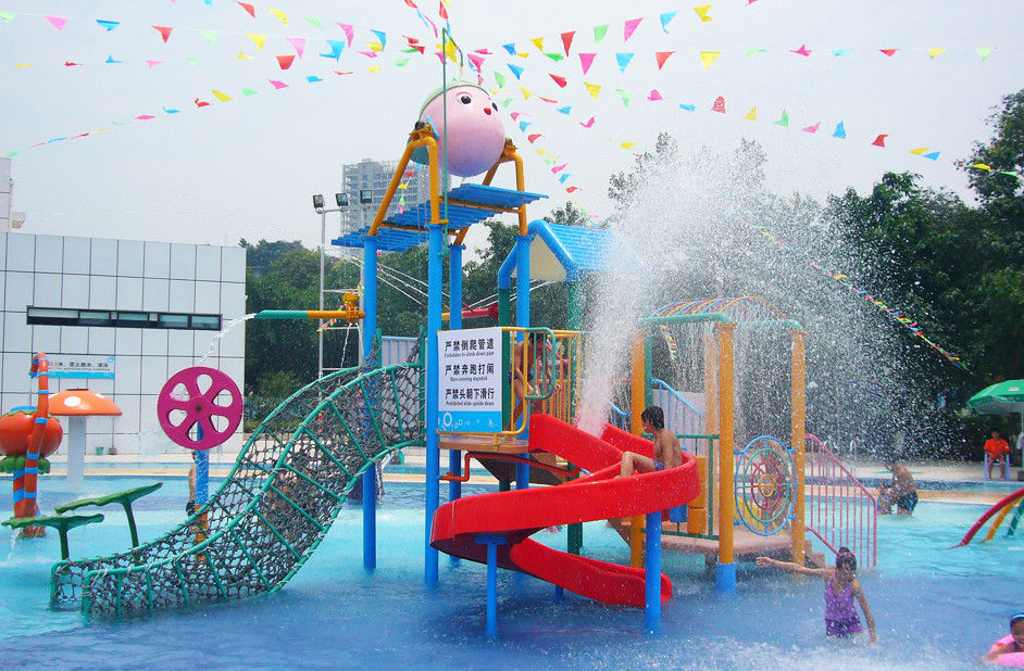 Outdoor Commercial Safe Fiberglass Kids' Water Playground Water House ...