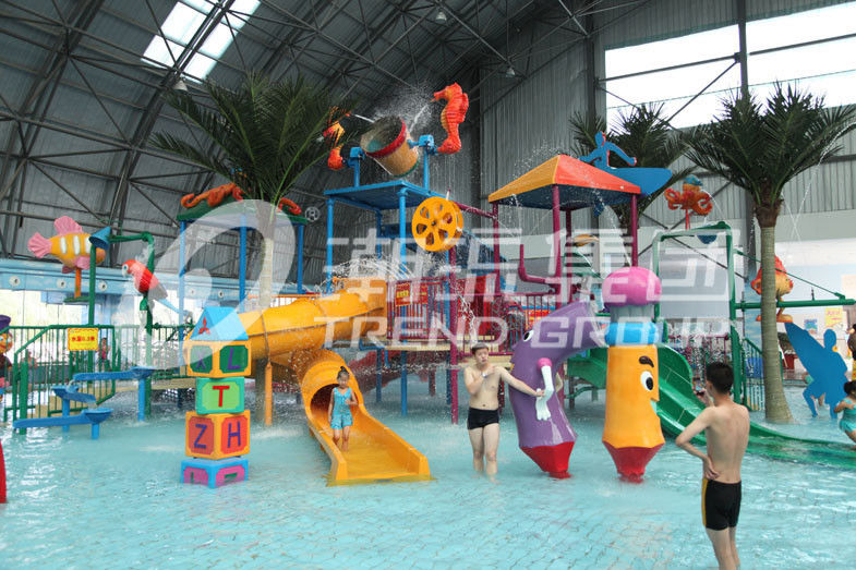 Interactive Fiberglass Water House / Slide Toddler Playground Equipment ...