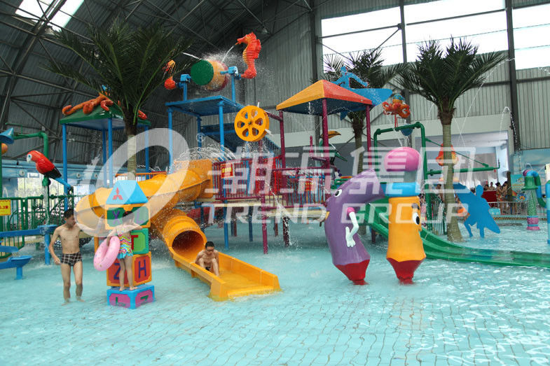 Customized Indoor / Outdoor Kids' Water Playground Water House For ...