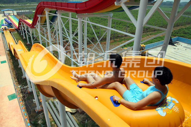 High Speed Slide Adult Water Plastic Slide For Adventure Water Park Customized Water Slide
