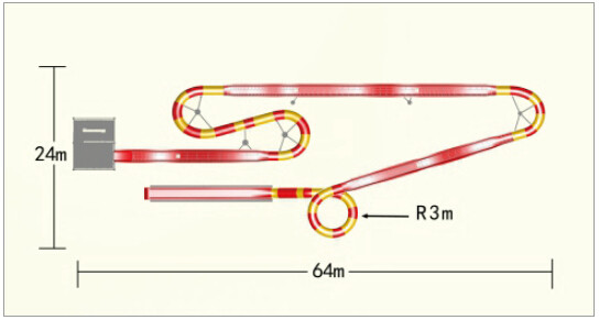 200m Fiberglass Water Slides , Water Roller Coaster Customized for ...