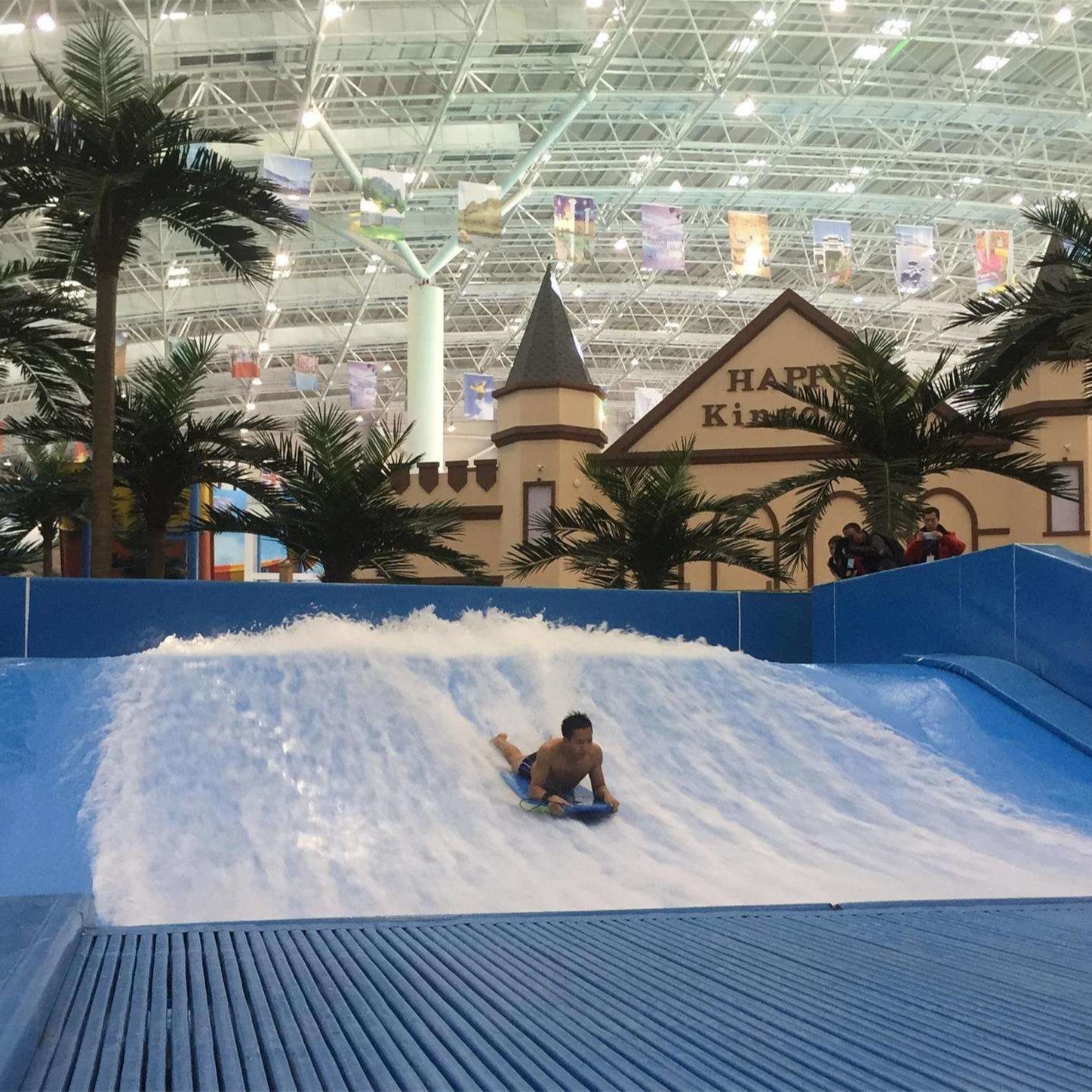 Flowrider Surf Simulator Water Ride , Extreme Sport Fun Ride For Water Park