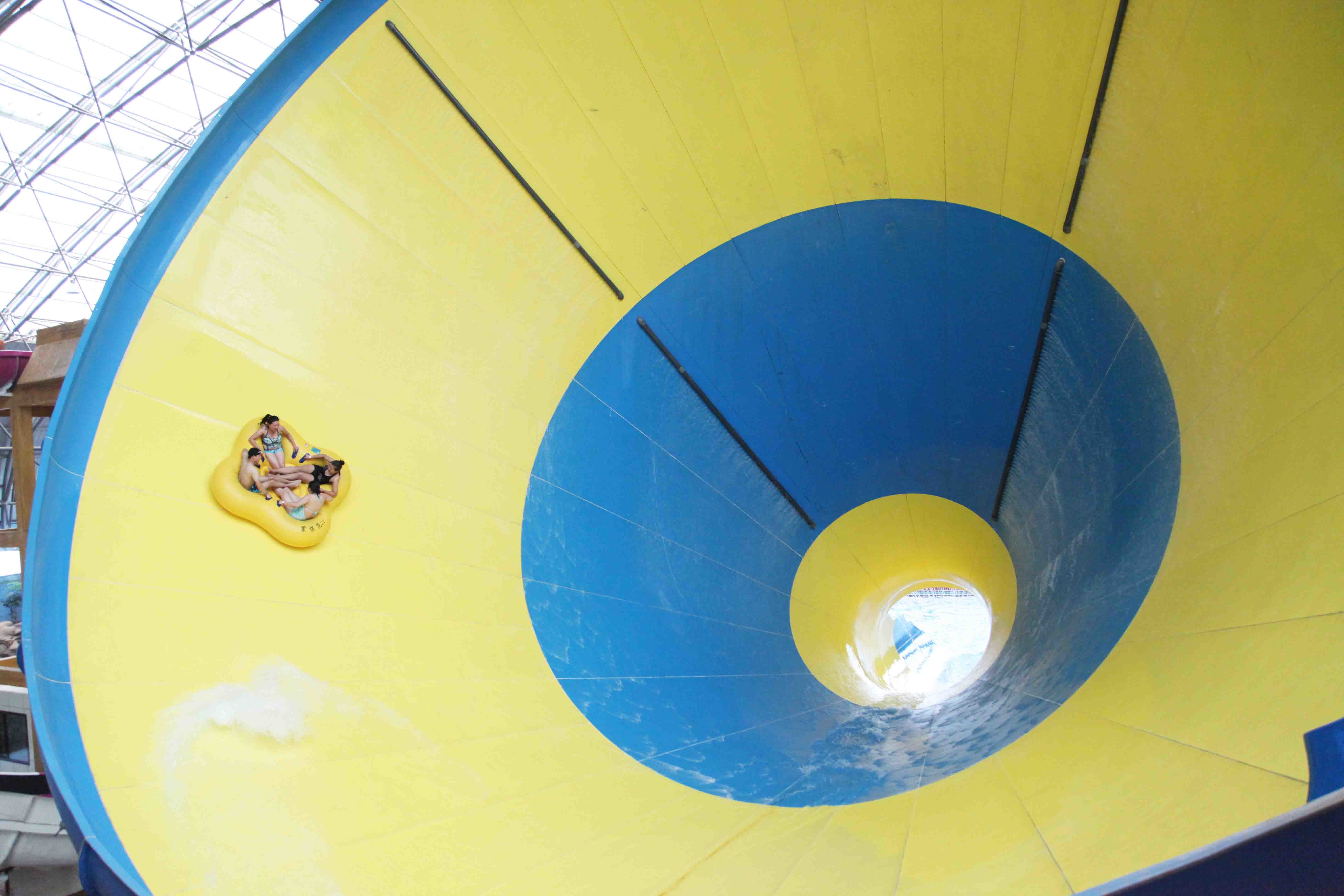 Customized Adults Fiberglass Water Park Tornado Slide 14.6m Height for ...