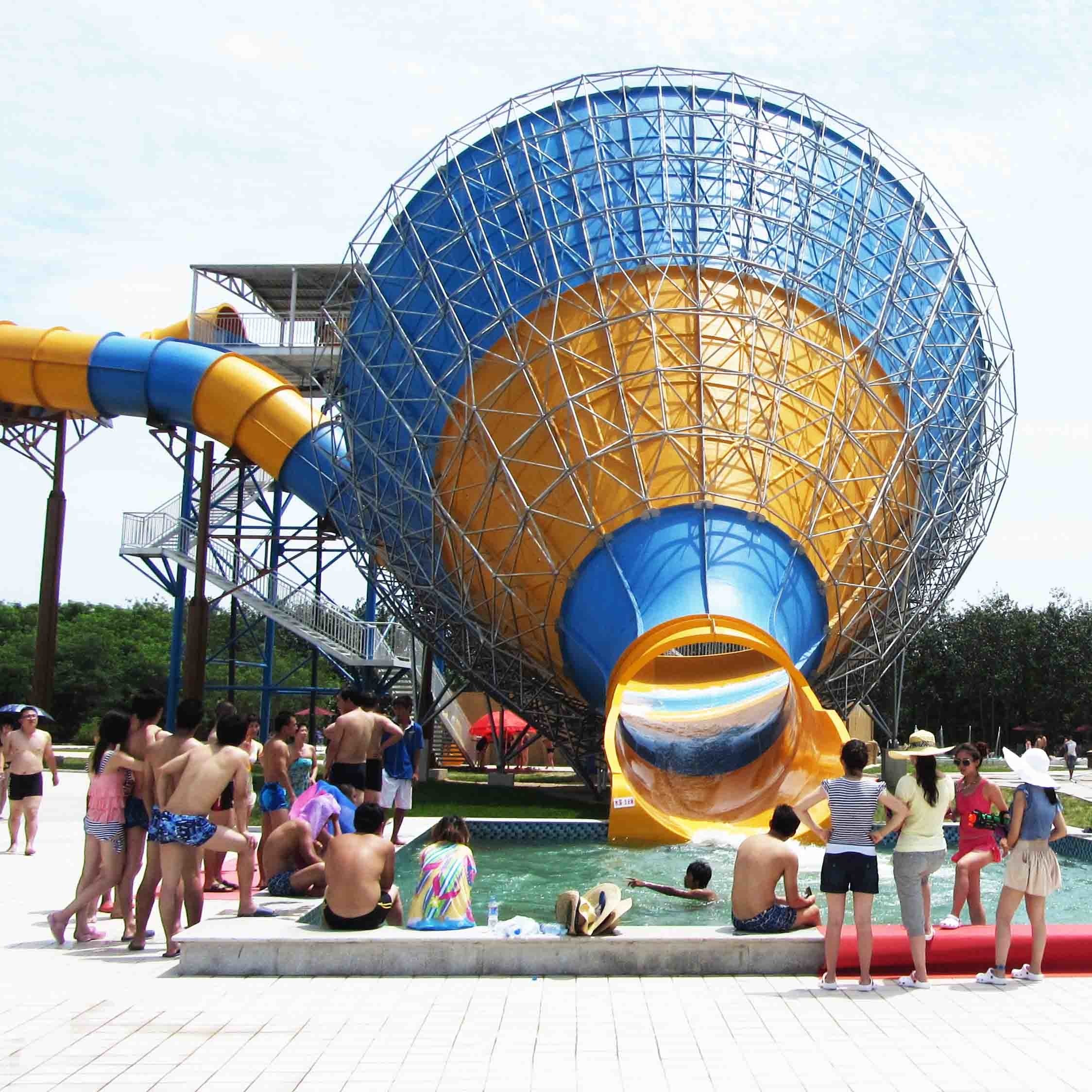 Small Fiberglass Water Slides for family interaction in kids water ...