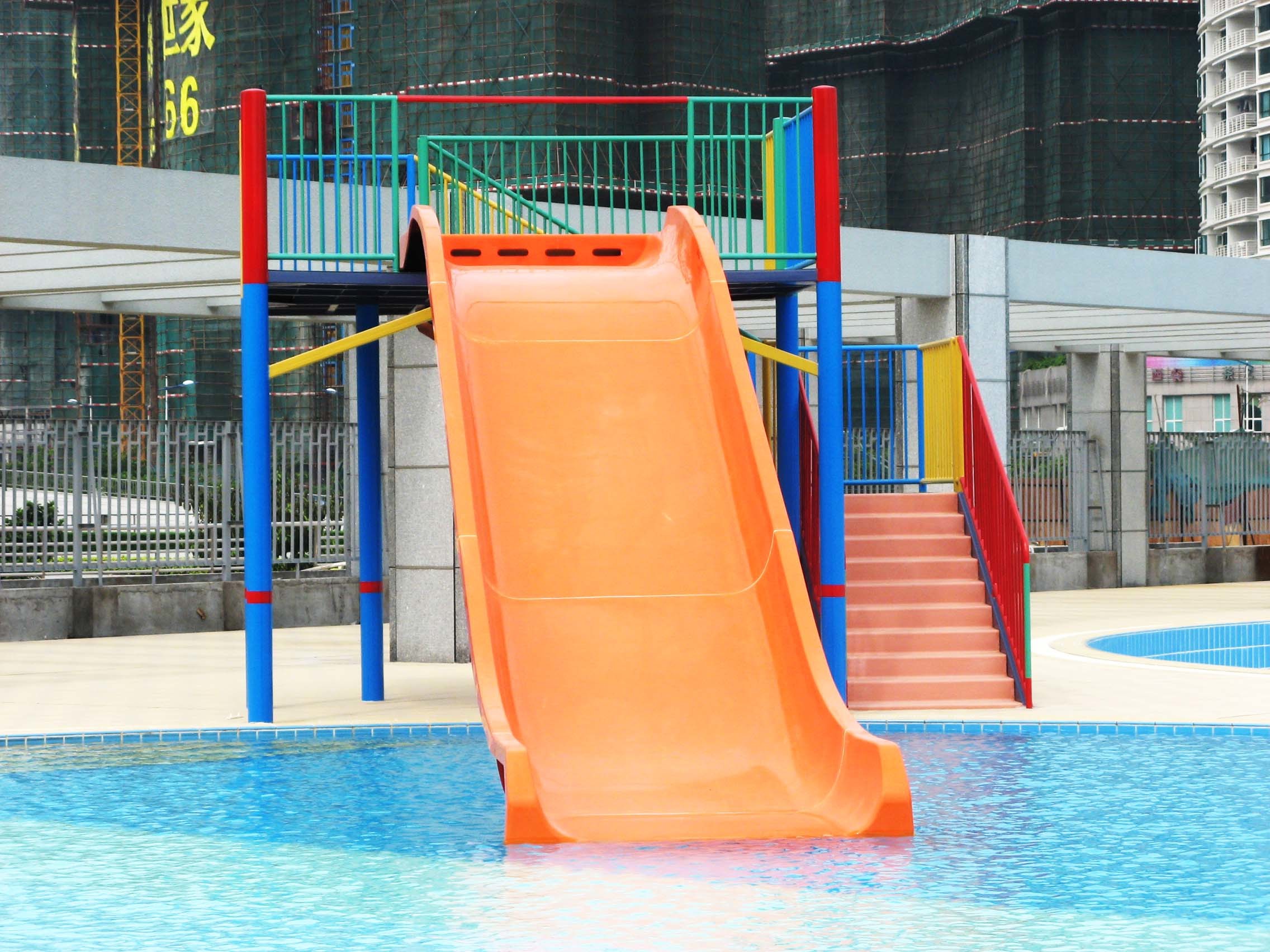 Fun Kids' Water Slides Fiberglass Pool Slide For Outdoor Water Park Equipment