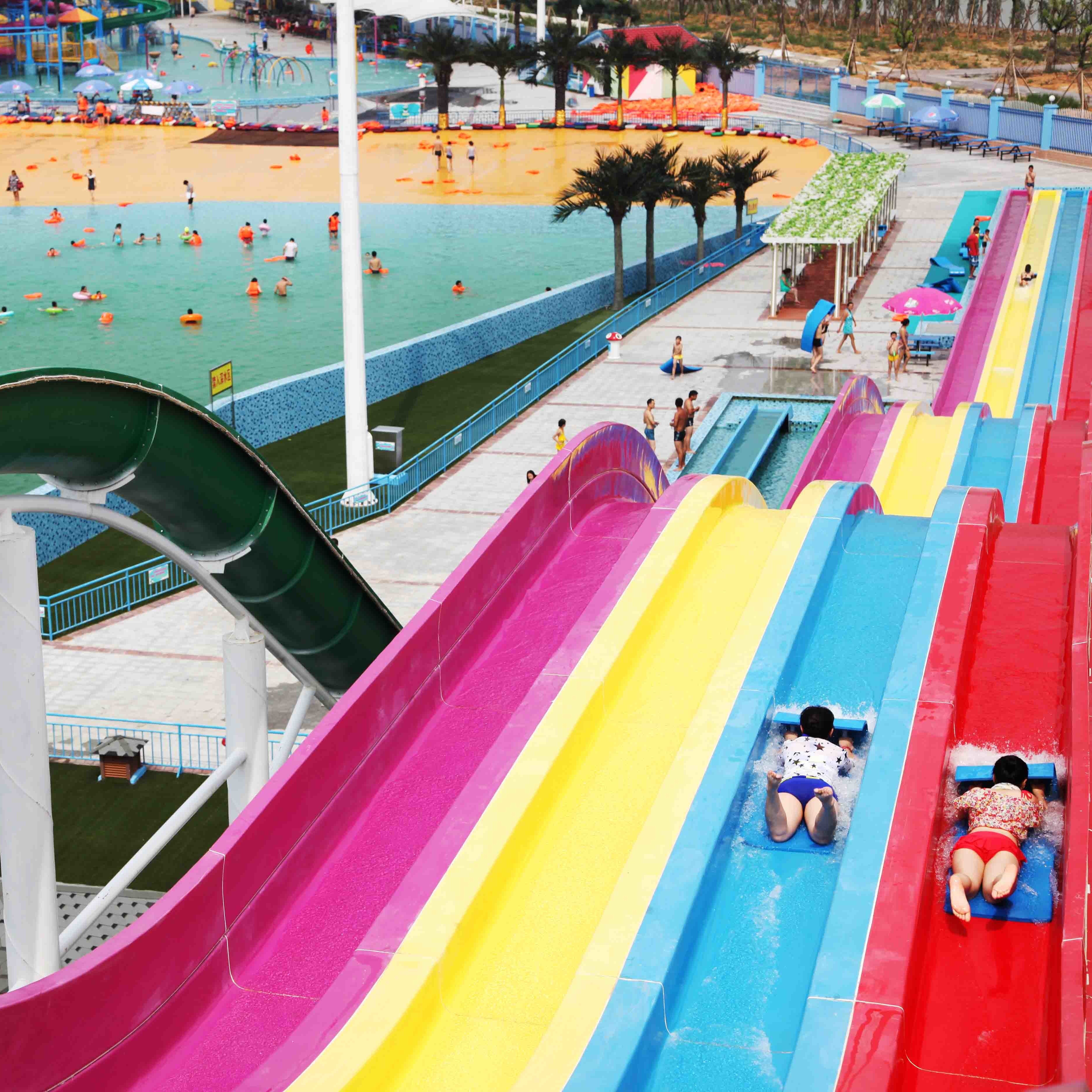Colorful Racing Water Park Rides，Holiday Resorts With Water Parks For ...