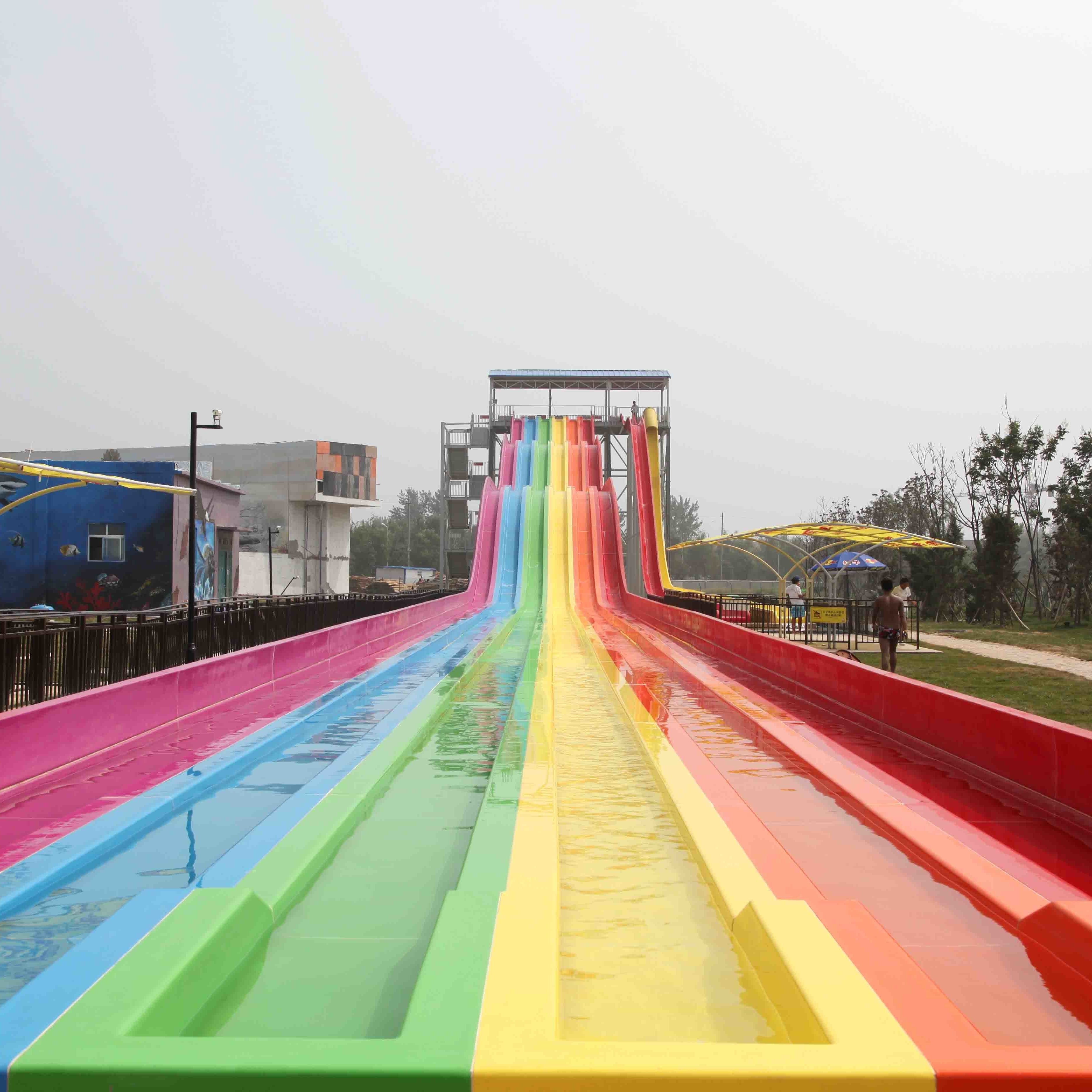 High Speed Custom Water Slides , Adults Fiberglass Free Fall Slide For ...