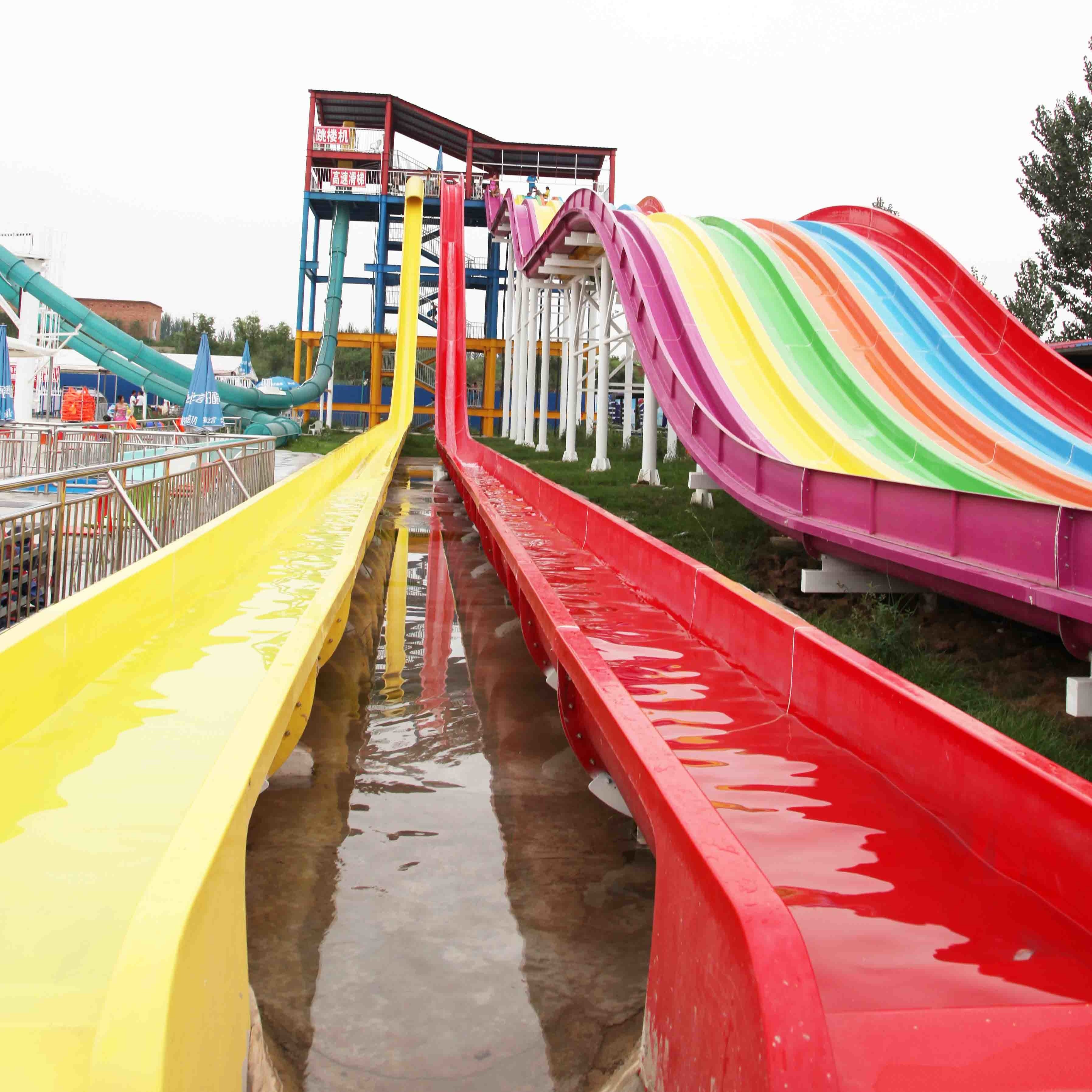 Fiberglass Custom Water Slides High Speed For Amusement Water Park 1 ...
