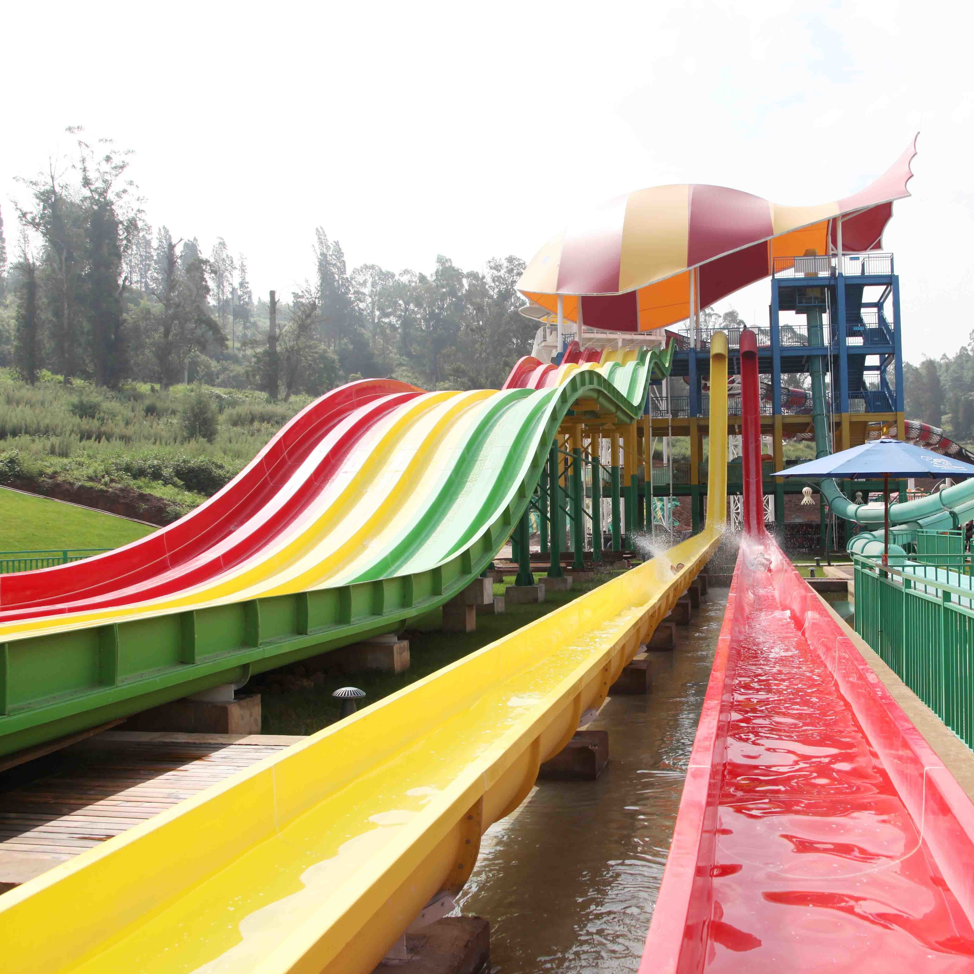 General Water Park Item Custom Water Slide , High Speed Adult Plastic ...