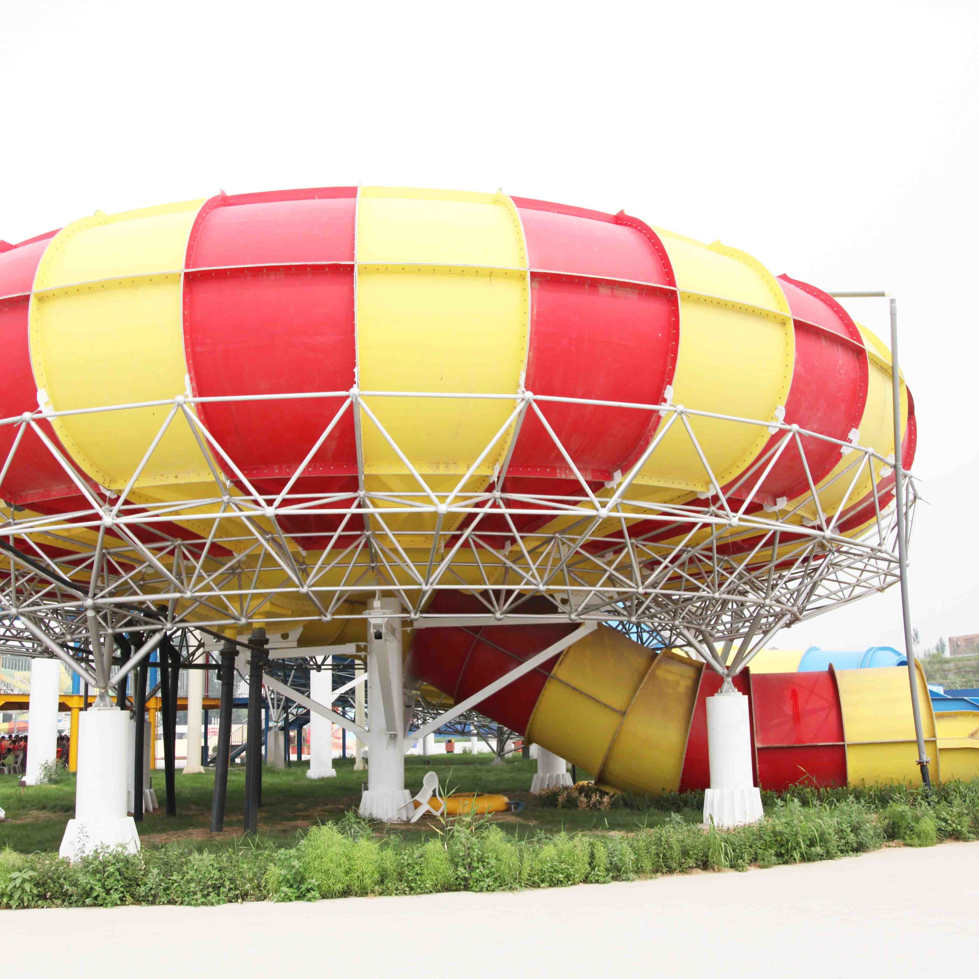 Colored Fiberglass Custom Water Slides , Adult Long Water Slide