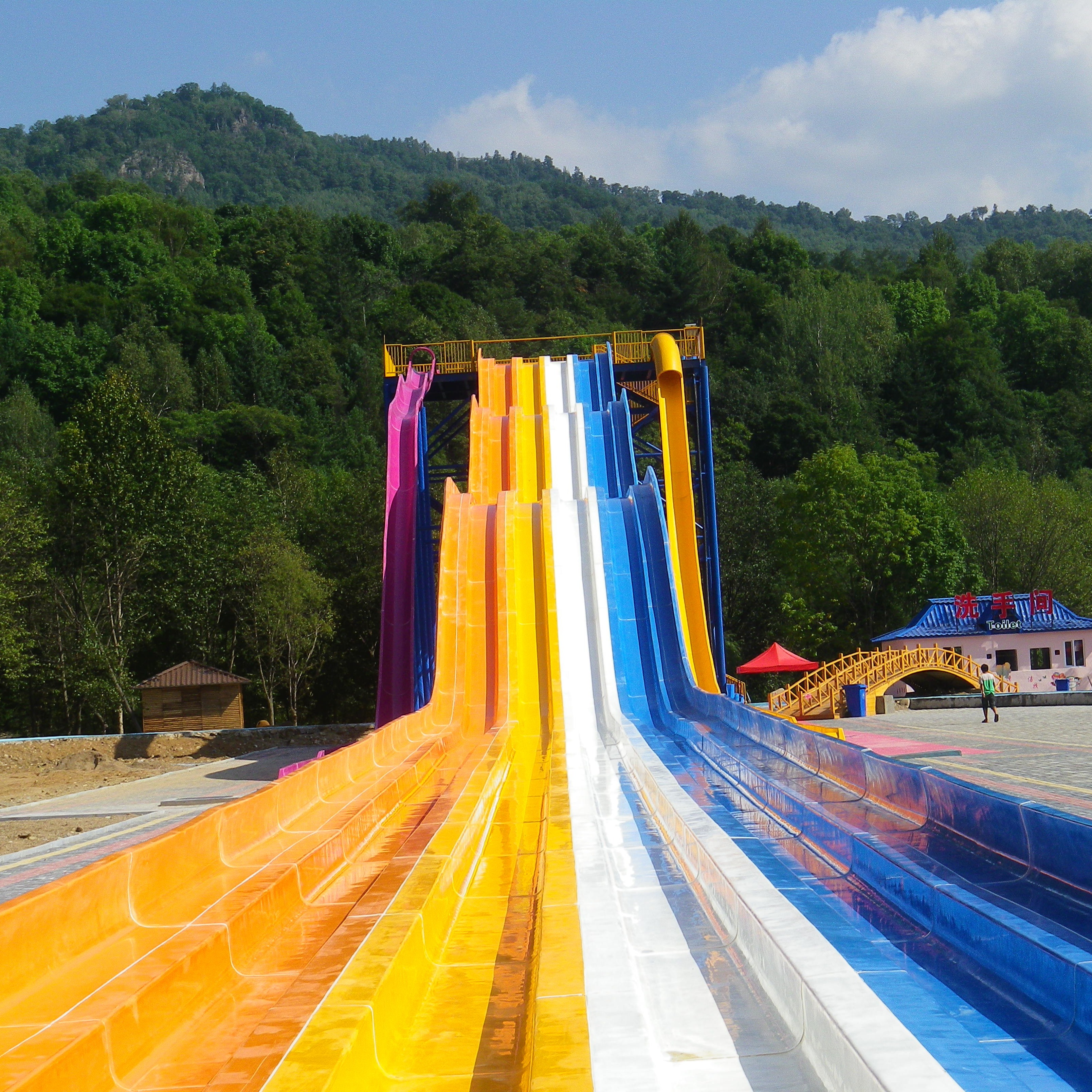 Hot Sale Outdoor Fiberglass Water Slides for Adult Used in Amusement ...