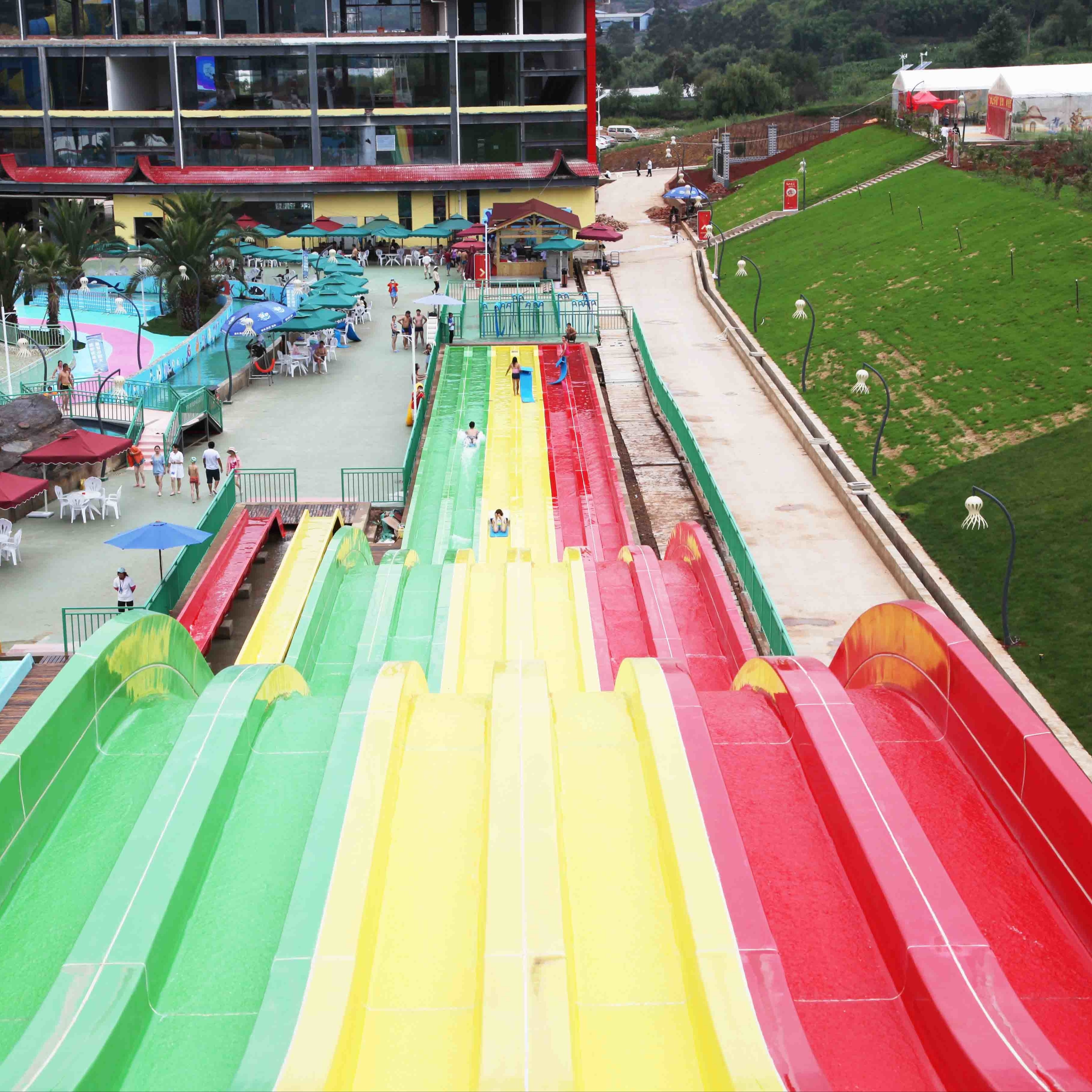 Theme Park Custom Highspeed Water Slides for Adults ,Colorful Water ...