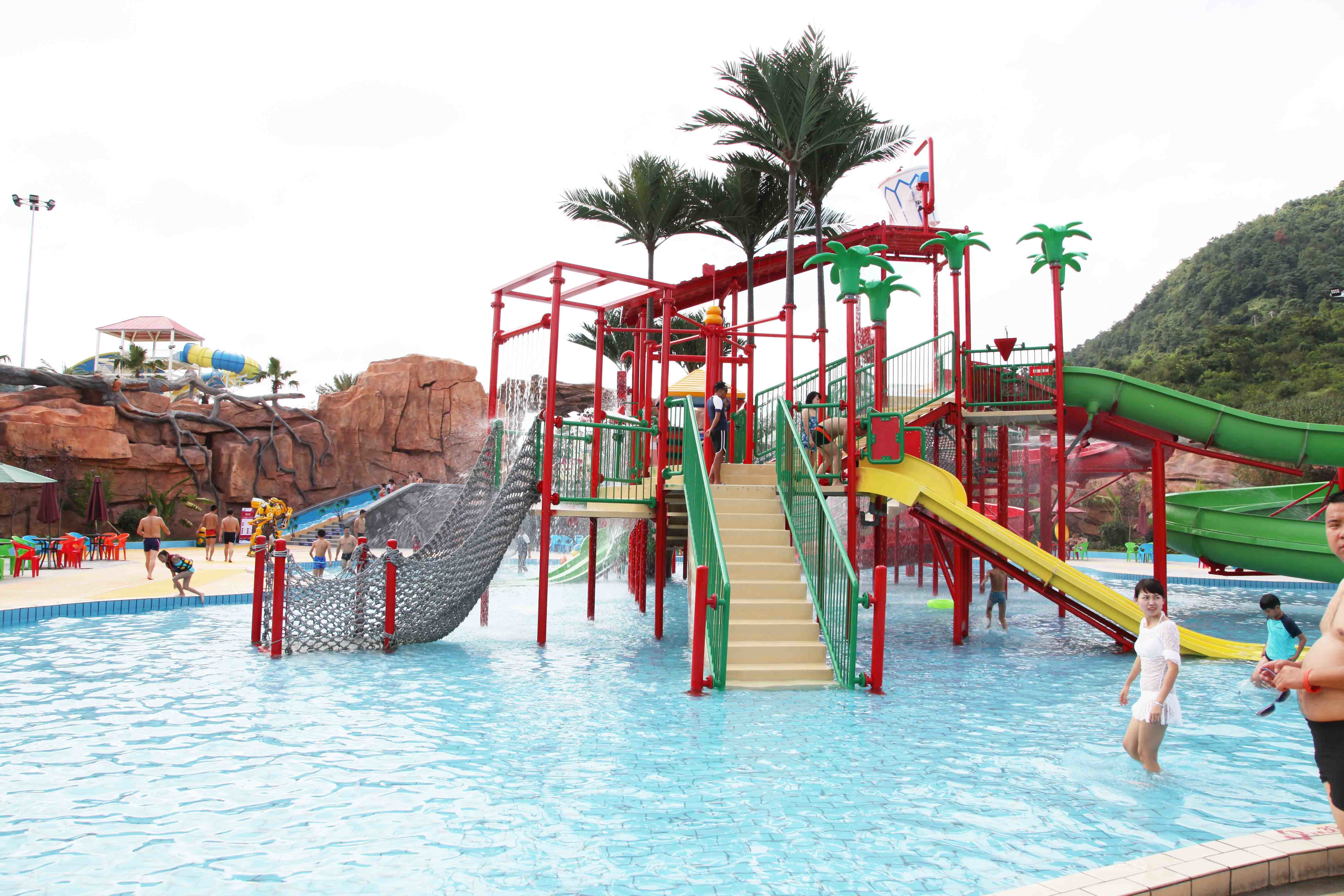 6.5 M Kids Water House / Water Playground Equipment for Swimming Pool ...