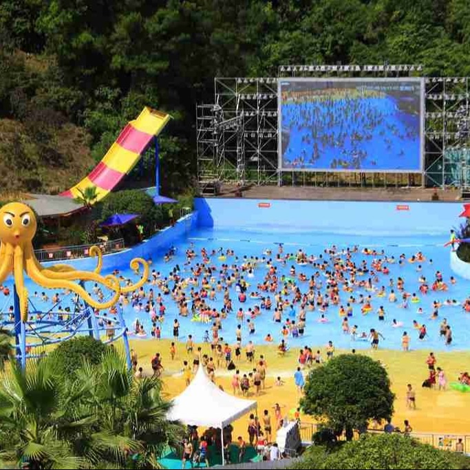 Huge Air Compressor Power Wave Pool with 3m Wave Height For Water Park