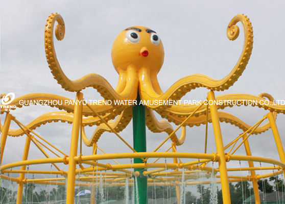 Customized 8m Height Octopus Spray For Aqua Water Playground Equipment
