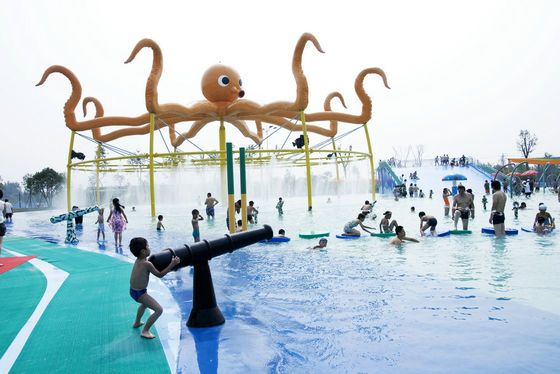 Customized 8m Height Octopus Spray For Aqua Water Playground Equipment