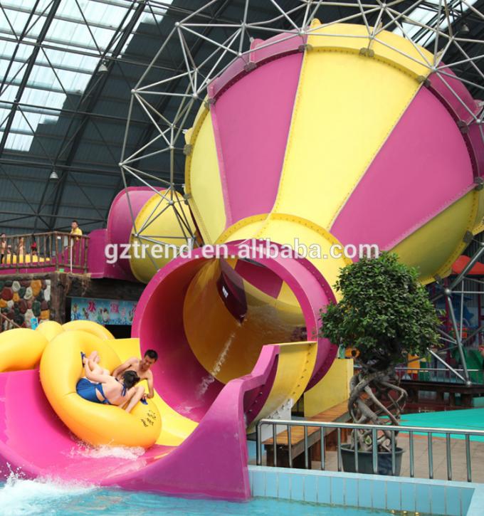 Comercial Indoor Water Play Small Slide / Water Park Ride 100m3/Hr ...
