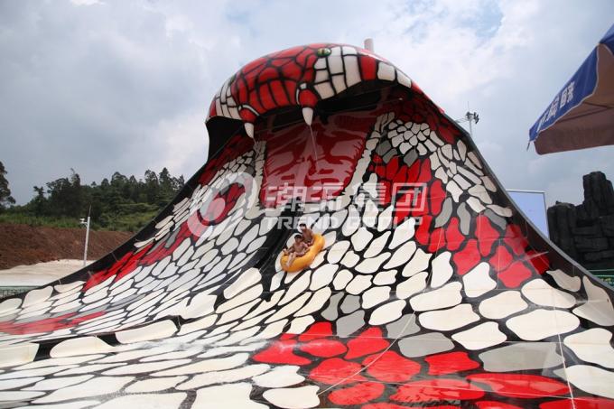 112m Length Fiberglass Pool Slides Galvanized Carbon Steel Frame King ...