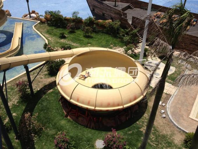 Big Water Park Commercial Fiberglass Water Slides , Fiberglass Pool Slide