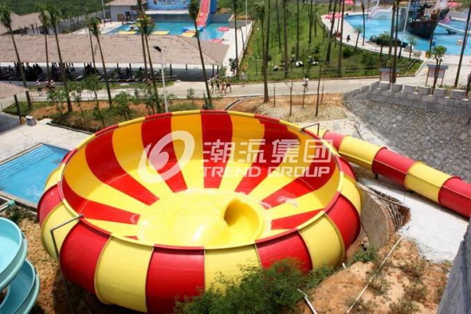 Fiberglass Aqua Park Water Slides with bowl ride HS code 95069900