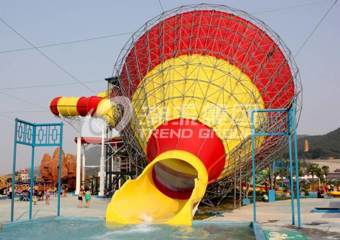 Thrilling Commercial Fiberglass Water Slides Maximum Speed Of 12m / S