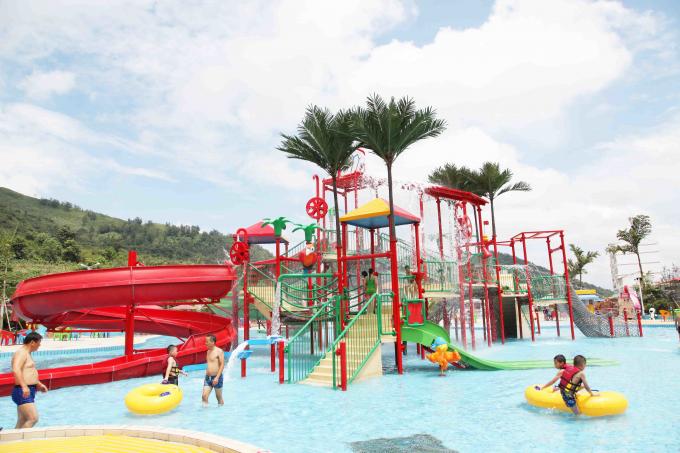 6.5 M Kids Water House / Water Playground Equipment for Swimming Pool ...