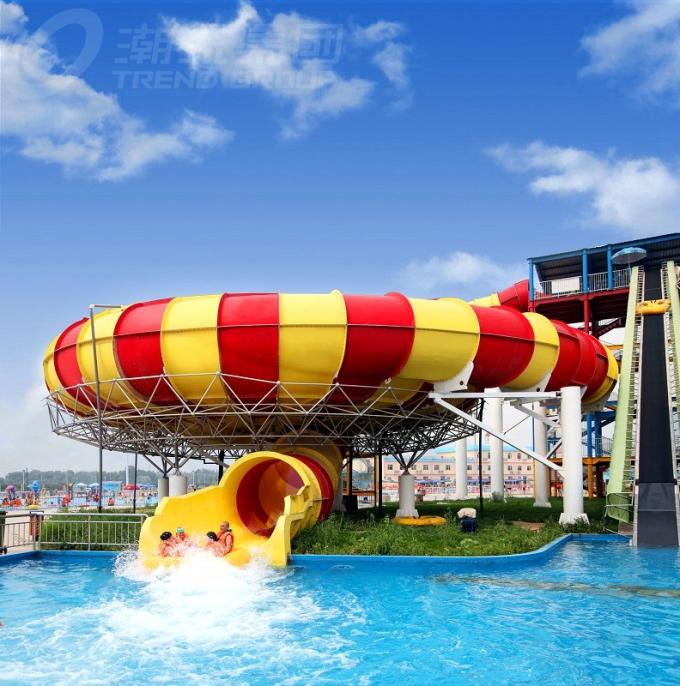 Space Bowl Fiberglass Water Slides For Adventure Amusement Waterpark ...