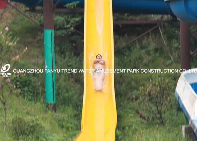 High Speed Custom Water Slides , Adults Fiberglass Free Fall Slide For ...